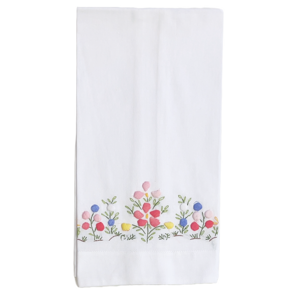 Sale-3 Styles-Embroidered Guest Towel - Bella Lino Linens