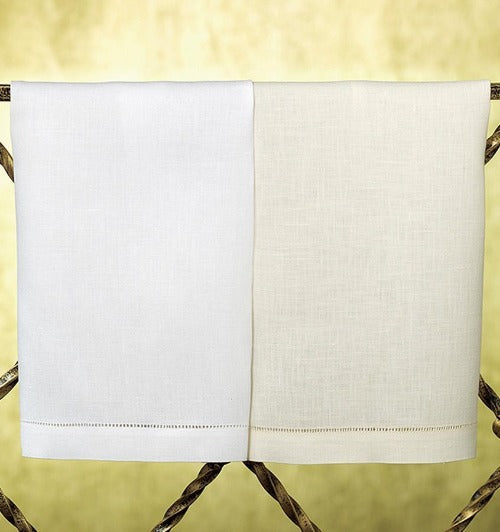 Monogrammed Linen Guest Towels - Bella Lino Linens