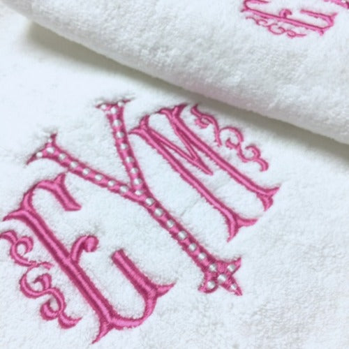 Luxury Monogrammed Bath Towels-Bath Sheets-Linens - Bella Lino Linens