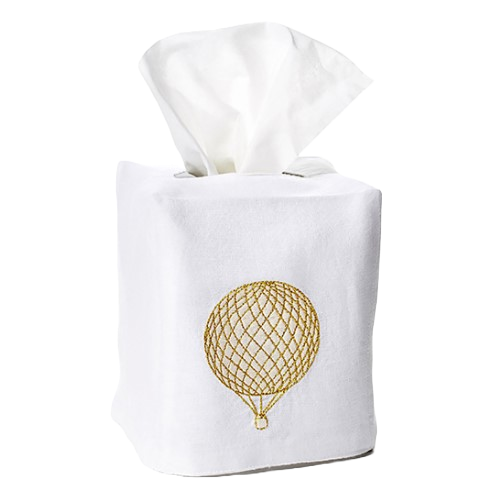 Balloon Linen Tissue Box Holder - Bella Lino Linens